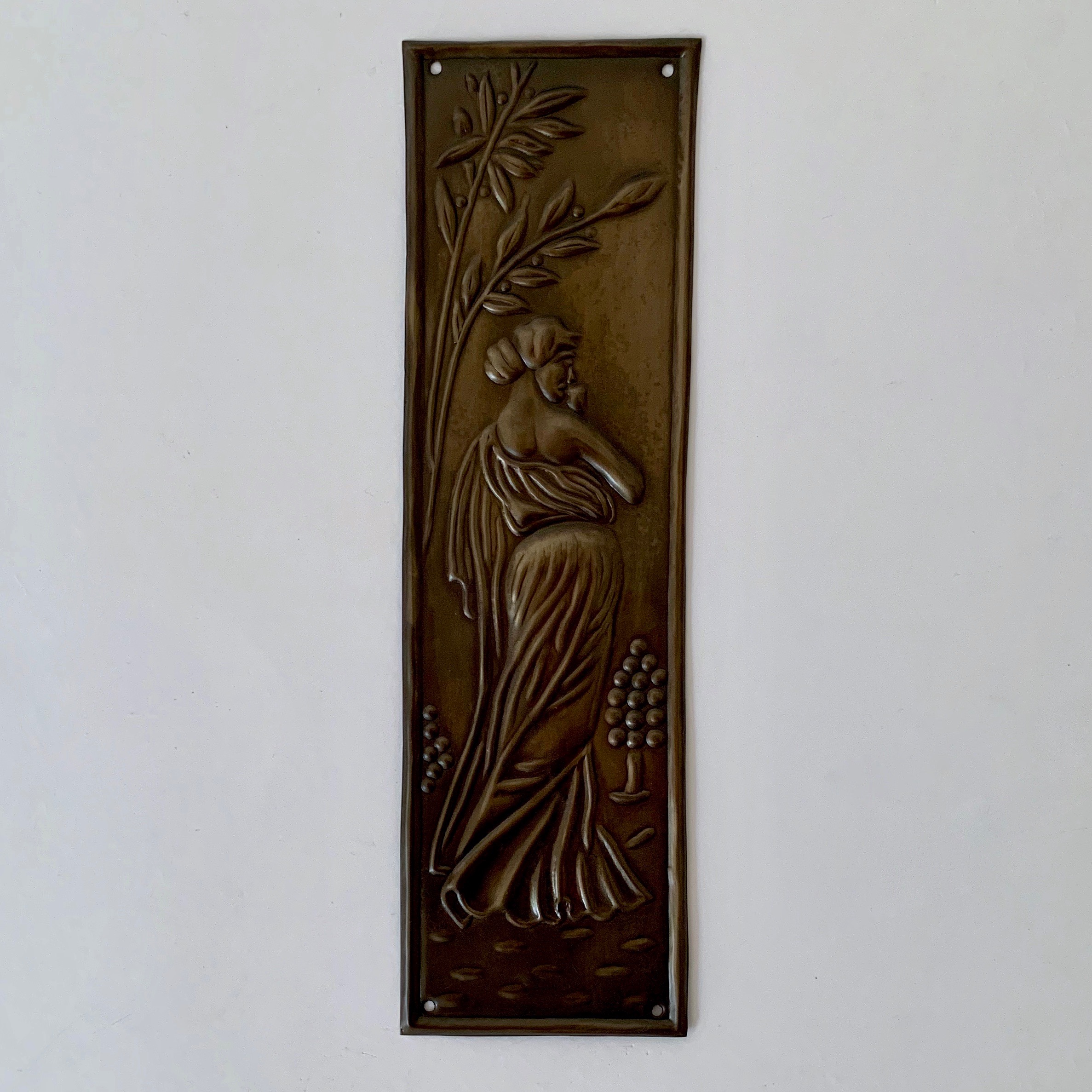 Lady Art Nouveau Finger Plate - Period Home Fittings