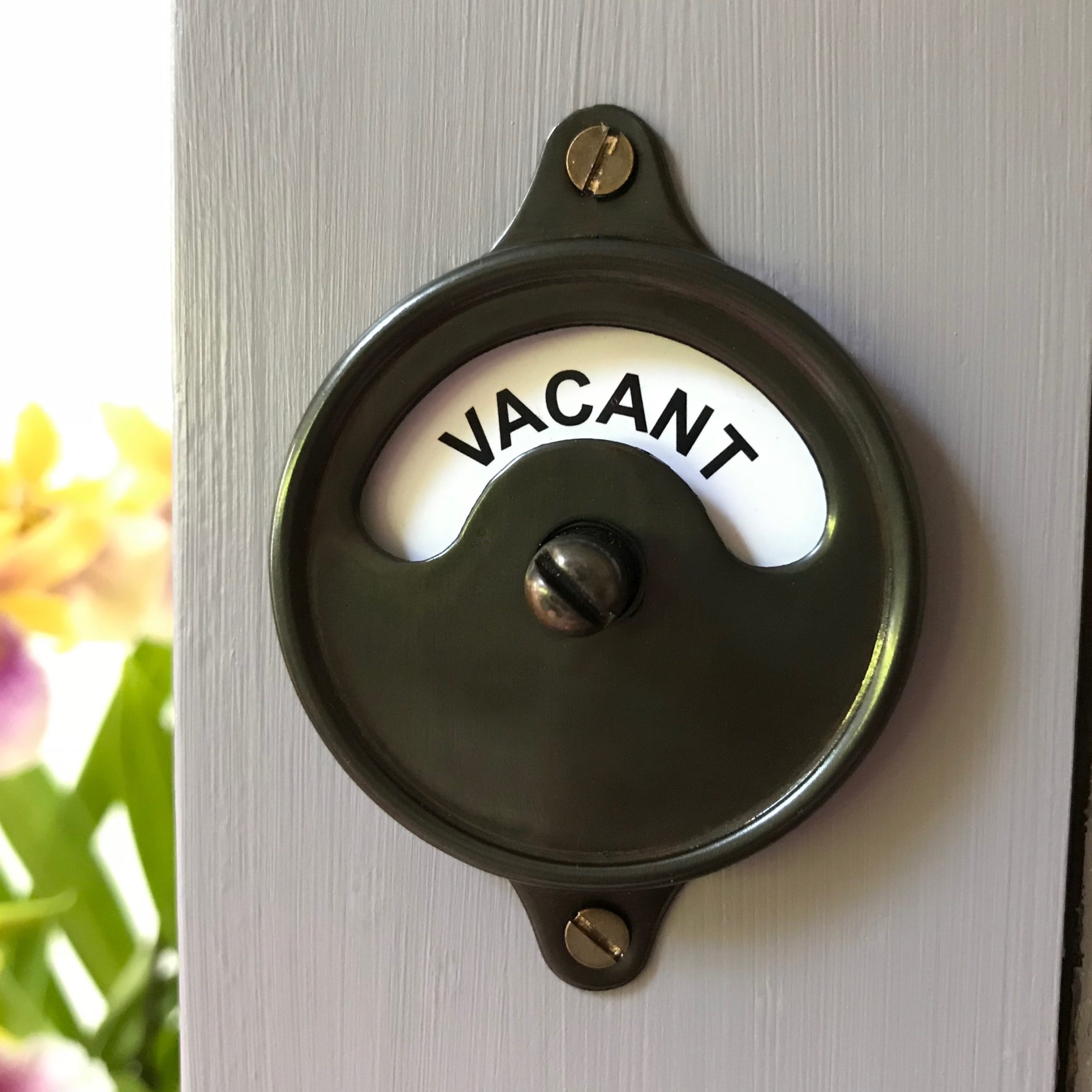 Doyle Antique Brass Vacant Engaged Door Lock Indicator Bolt - Period ...