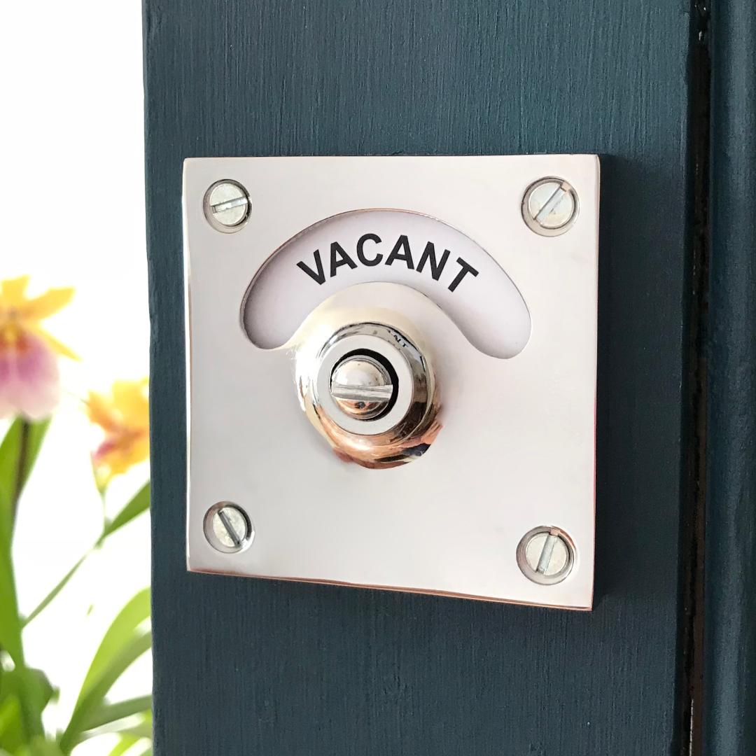 Belsten Chrome Vacant Engaged Door Lock Indicator Bolt - Period Home ...